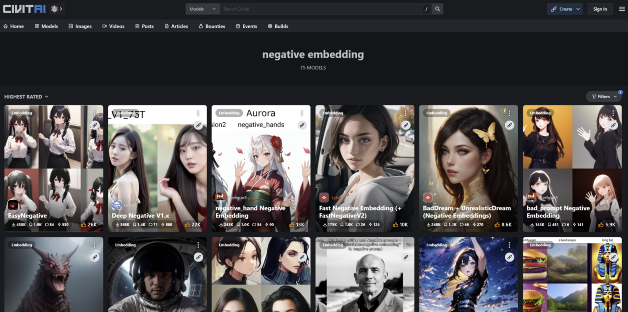 【Stable Diffusion】Embeddingとは何か？意味やオススメのエンベディングEasyNegativeやFlower Style TIの使い方を実例で解説。注意点と相性 ...